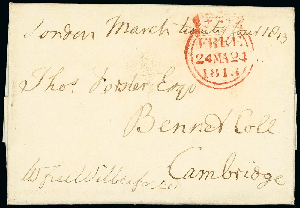 7 - Great Britain Postal History 1813 (24 May) entire letter from Lo...