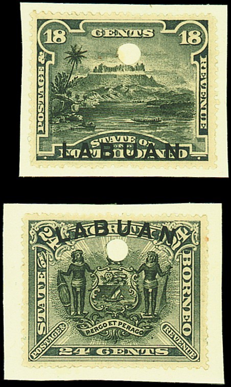 1574 - Labuan 1894 Pictorial 2c. to 24c. set of nine Waterlow perforat...