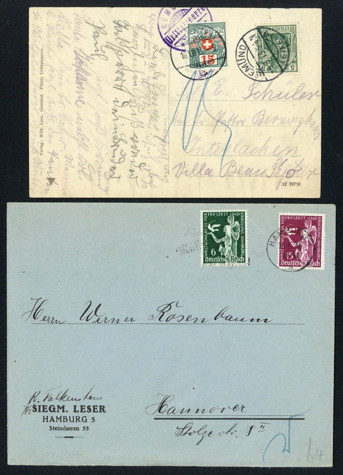 1908 - Germany 1887-1966 selection of covers and cards (36),...