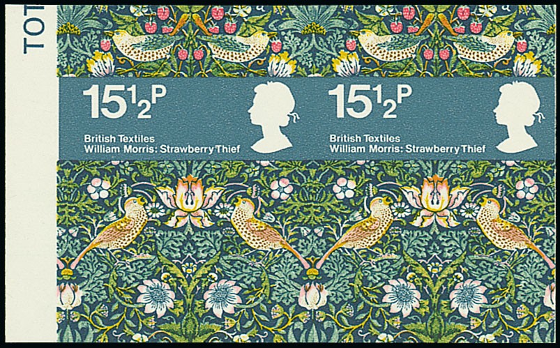 2513 - Great Britain Queen Elizabeth II Issues 1982 Textiles 15½p. Stra...