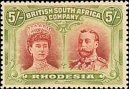 331 - 1910-13 Double Head Issue Issued Stamps Perforated 14 Five Shill...