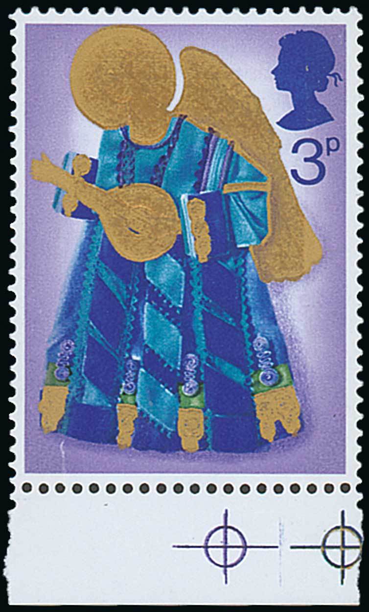 2442 - Great Britain Queen Elizabeth II Issues 1971 Christmas, Angel pl...