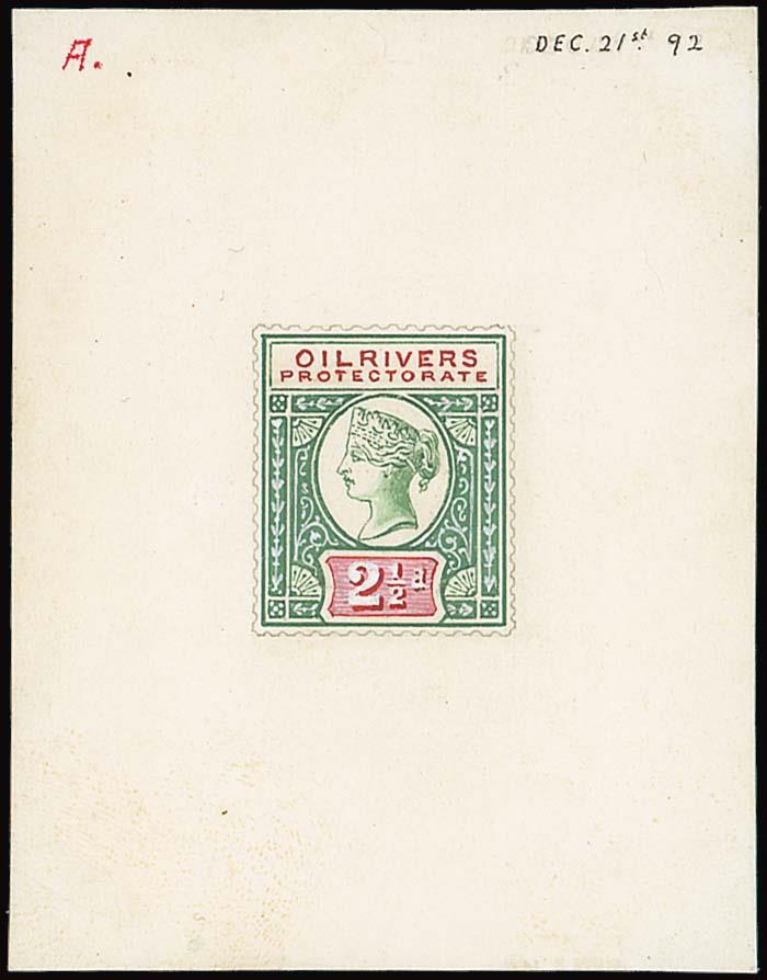 907 - Niger Coast Niger Coast Protectorate 1894 Unissued Oil Rivers Pr...
