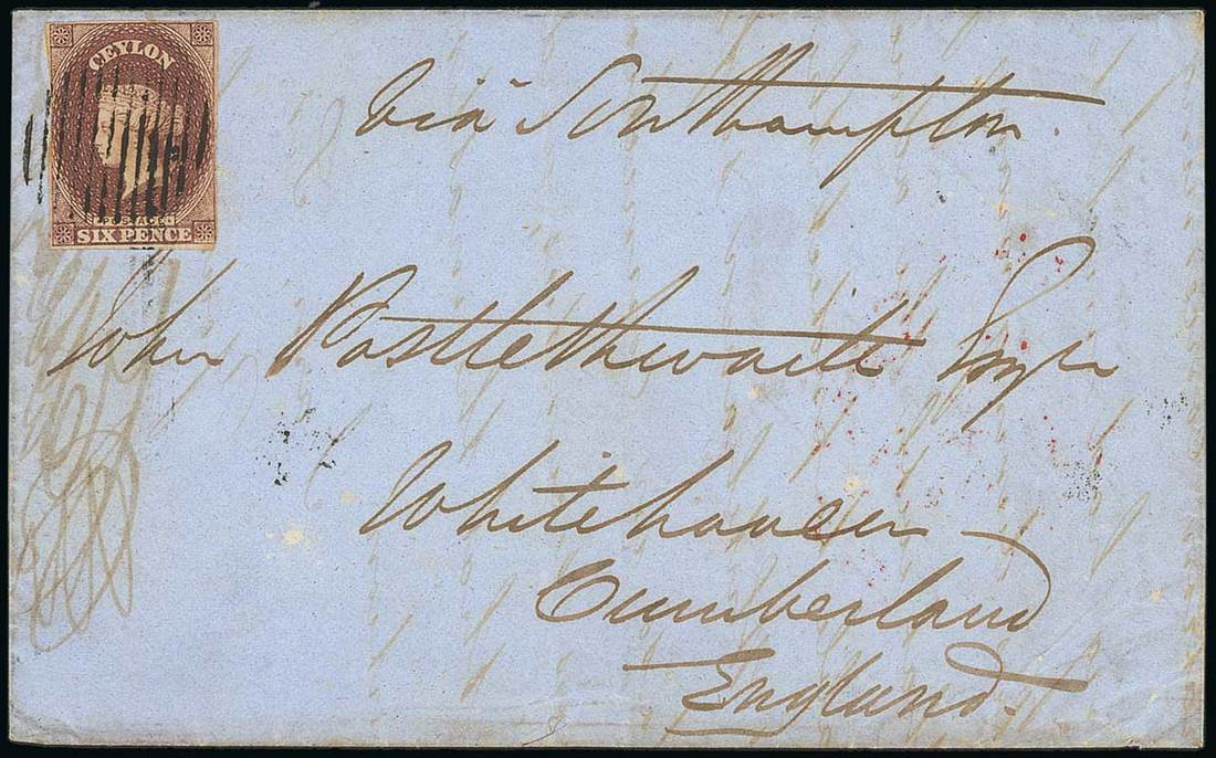 1106 - 1857-59 White Paper, Watermark Star, Imperforate Covers 6d. rate...
