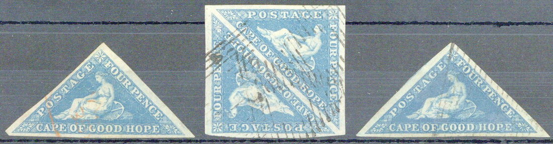 638 - Cape of Good Hope The Triangular Stamps 1855-63 White Paper 4d....