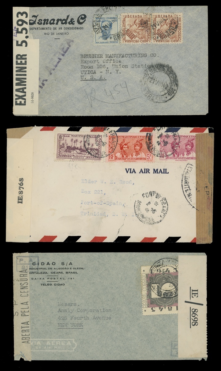 1326 - Trinidad Covers and Cancellations Military Mail 1941-42 envelope...