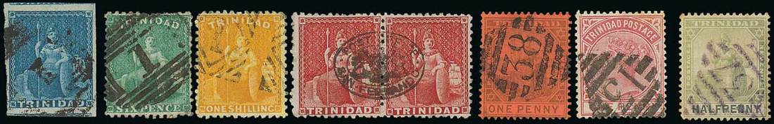 1327 - Trinidad Covers and Cancellations A miscellaneous numeral select...