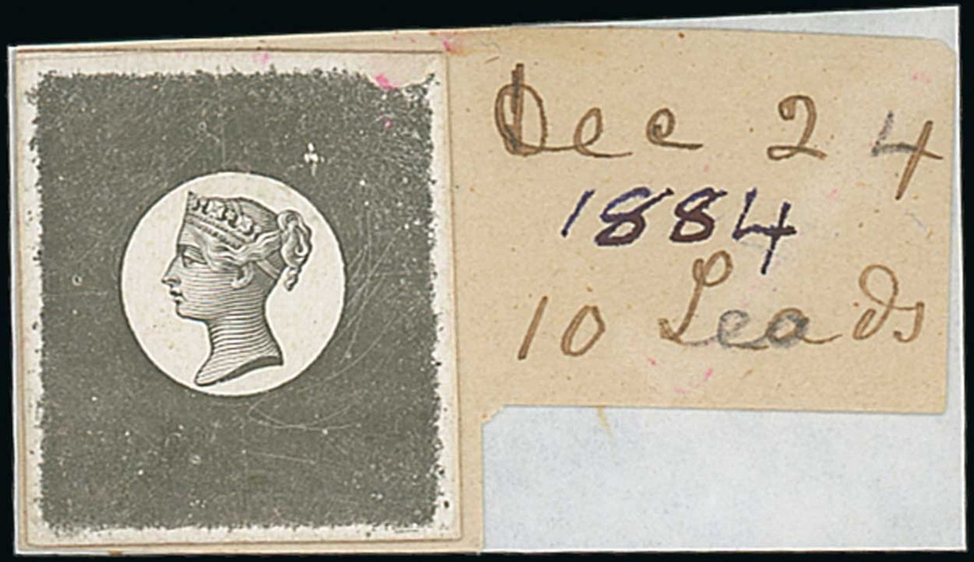2095 - Great Britain 1884 striking book piece bearing a small head pro...