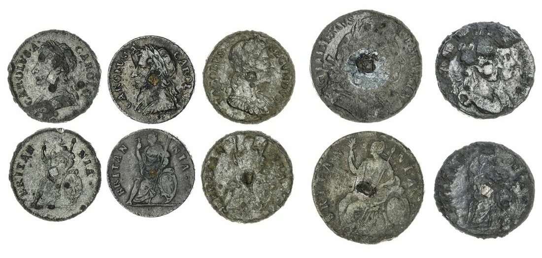 2670 - The Hardcastle Collection | 17th Century Tin Coinage (5), includ...