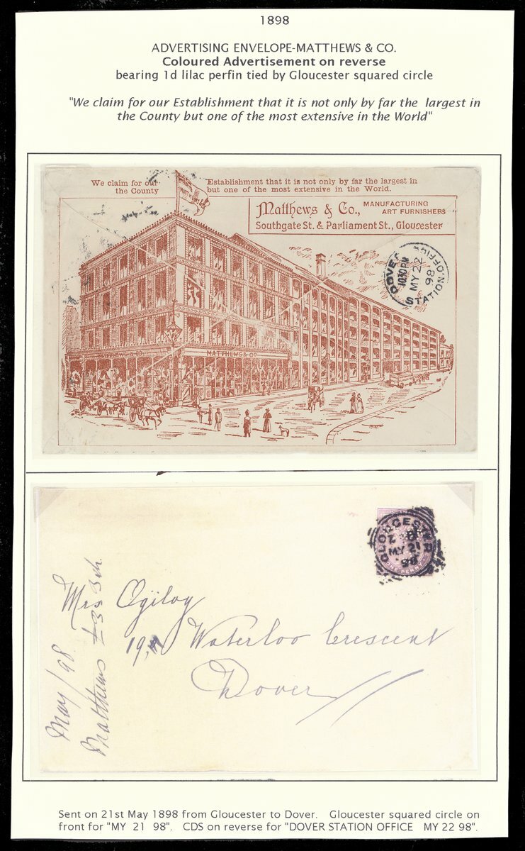 1039 Great Britain Postal History 1898 21 May Matthews Co Colo 1039 Great Britain Postal History 1898 21 May Matthews Co Colo