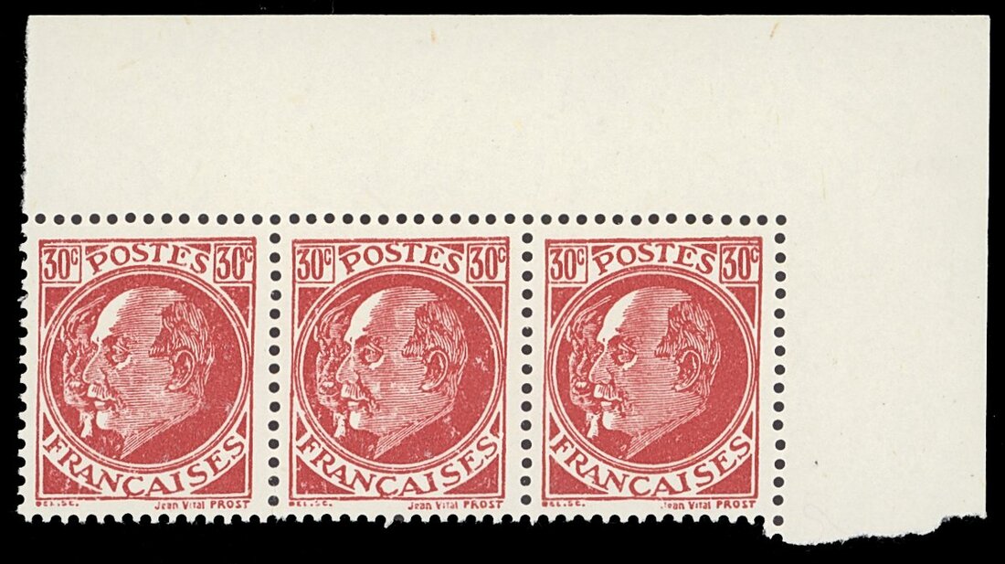 1140 - France 1941-42 30c. red "Petain and Leval" propaganda forgery, h...