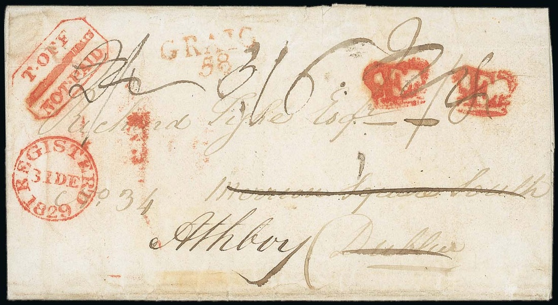 35 Great Britain Postal History 1829 30 Dec Entire Letter From B 