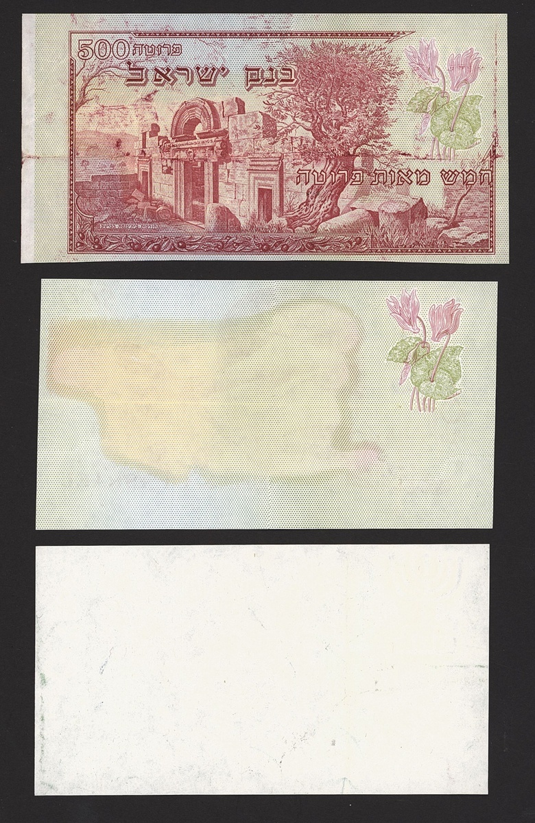 402 - Bank of Israel, proof set of 500 pruta, 1955, (Pick 24p),