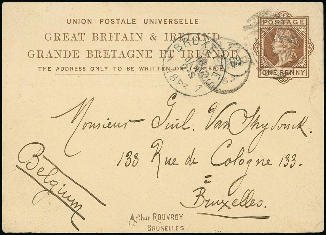 86 Morocco British Post Offices Tangier 1883 Great Britain 1d Post 