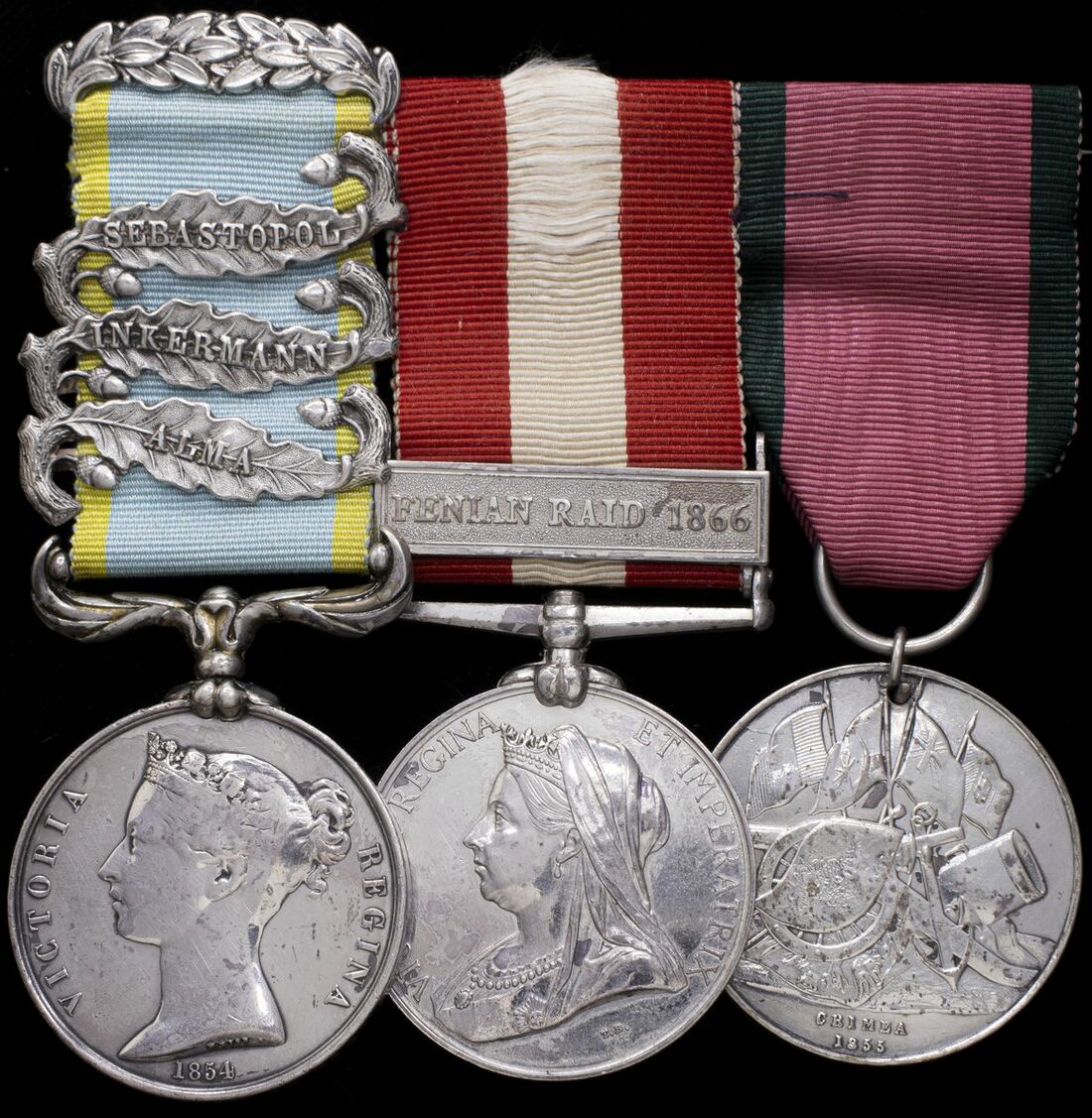 365 - Three: Driver M. Brien, 30th Regiment of Foot Crimea 1854-56, 3...