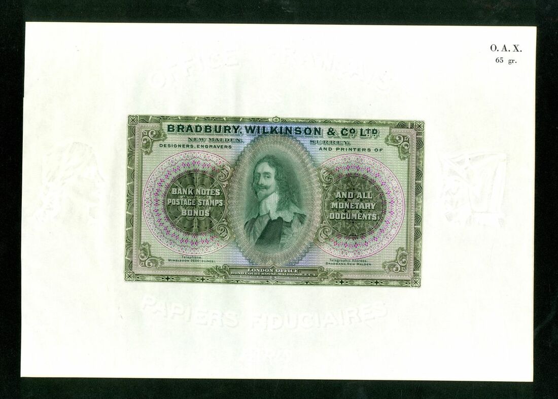 1019 - Bradbury Wilkinson, proof