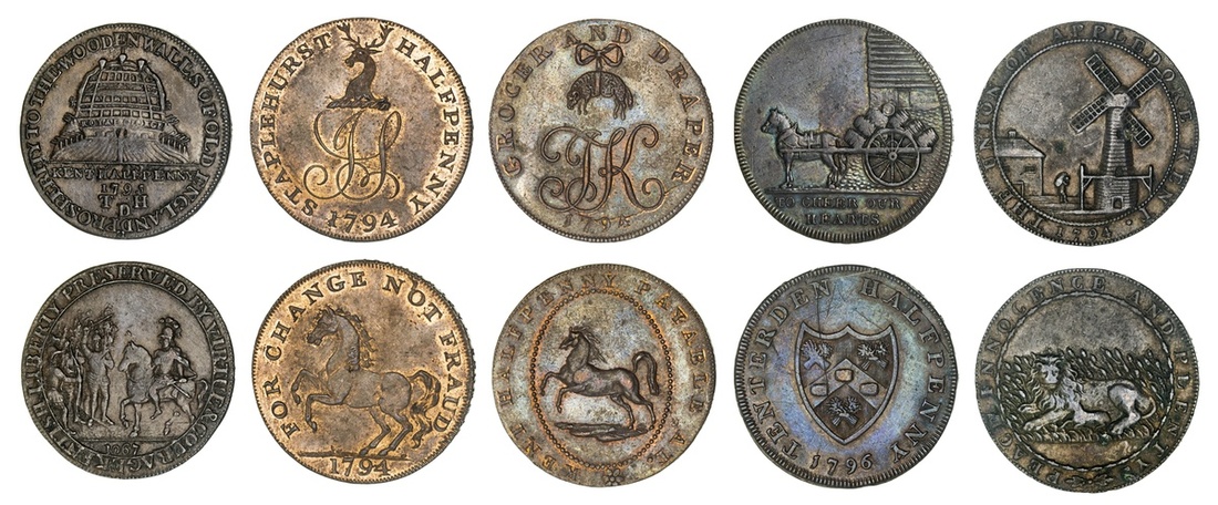 135 - KENT, Appledore, Peckham's, Halfpenny, 1794, PAYABLE AT W. PECKH...