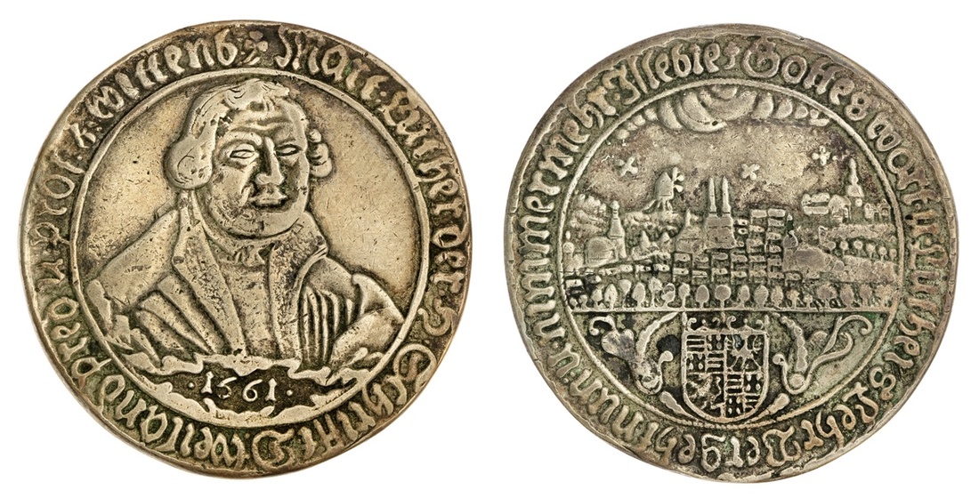 63 - German States. Eisleben. Medallic ¾ Taler, 1661. Centennial of t...