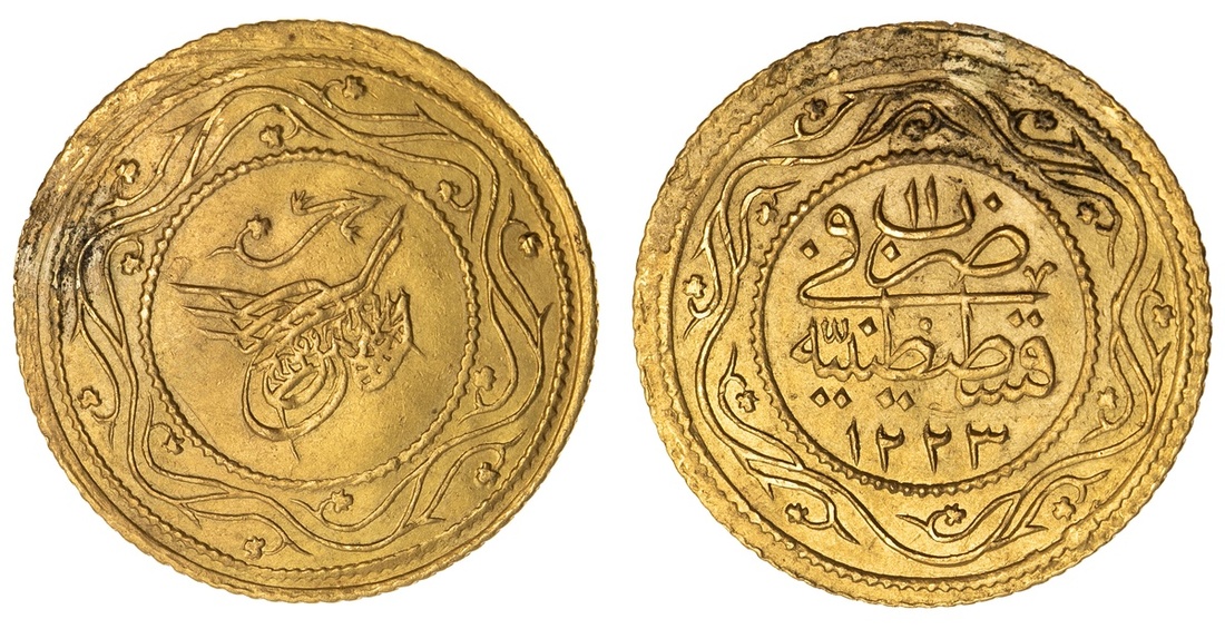579 - Turkey. Ottoman. Mahmud II (AH 1223-1255/ 1808-1839 AD). 2 Rumi...