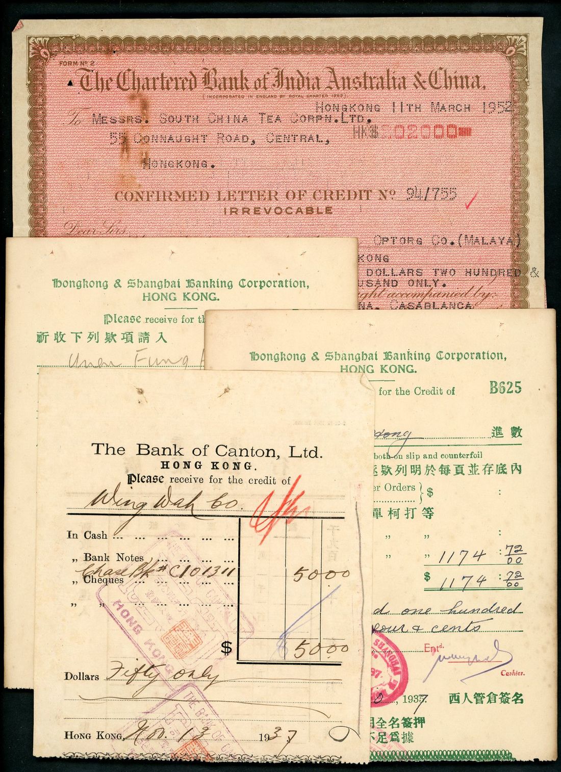 1338 - Miscellaneous Receipt, Old Documents and Ephemeral items 1937 an...