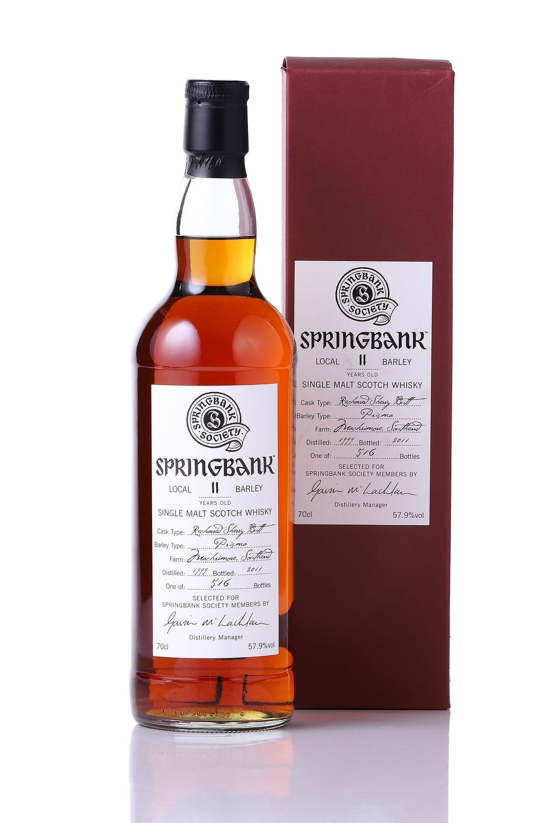 6 - Springbank Society-1999-11 year old (1 bottle)