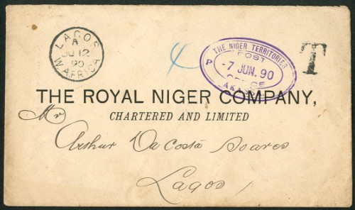 192 - The Royal Niger Companys Territories 1888 - 1899 Handstruck Stam...