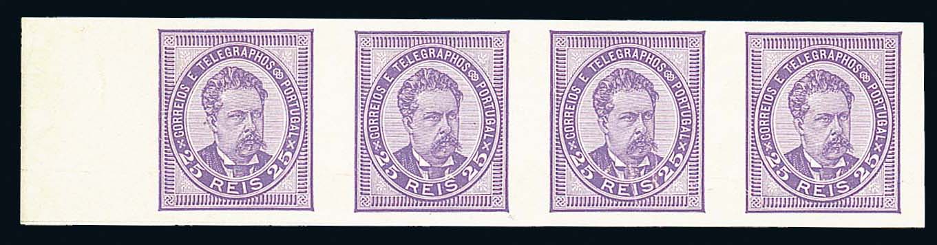 2206 - Portugal King Luis 1887 25 Reis - Type XII 25r. imperforate colo...