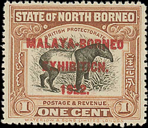618 - NORTH BORNEO 1922 (Mar.) Malaya-Borneo Exhibition Issued Stamps...