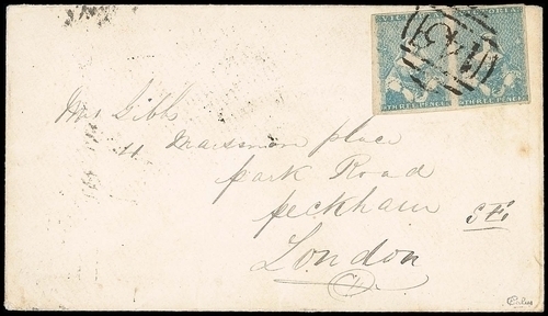 860 - Victoria 3d. Seventh Printing - Stone B - S.G. 29, 29a Campbell...
