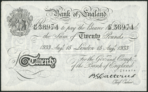 111 - Bank of England, Basil Gage Catterns (1929-1934), a Bernhardt fo...