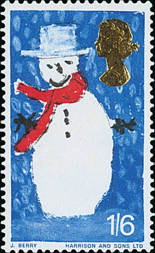 2421 - Great Britain Queen Elizabeth II Issues 1966 Christmas Snowman 1...