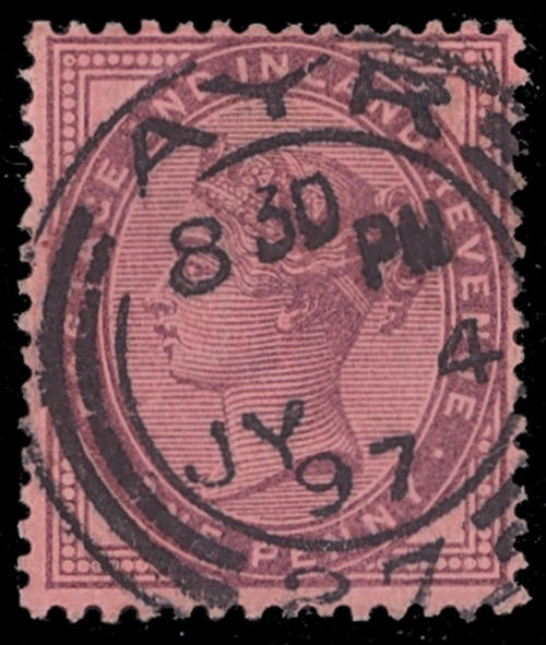 1507 - Great Britain 1881 1d. Lilac, Die II (16 Dots) 1d. perforated co...