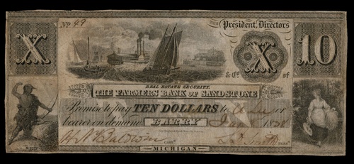 1141 - A Worthwhile Offering of Michigan Obsolete Notes. Barry, Farmers...