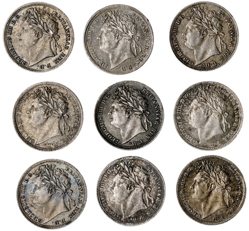 110 - Great Britain. George IV (1820-1830). Maundy Pennies, S.3821 Com...