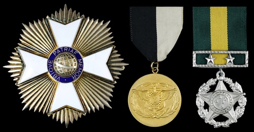 4 - Brazil. Trio of Orders and Decorations. Order of Rio Branco. Gra...