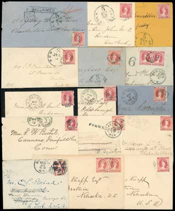 2851 - BAHAMAS Covers and Cancellations Mail to the United States 1872...