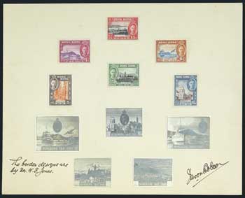 447 - Hong Kong K.G.VI 1941 Centenary, a set of five undenominated pho...