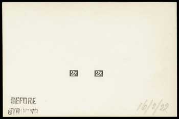 306 - Kelantan 1921-28 Multiple Script CA Die Proofs for Plate 2 2c. v...