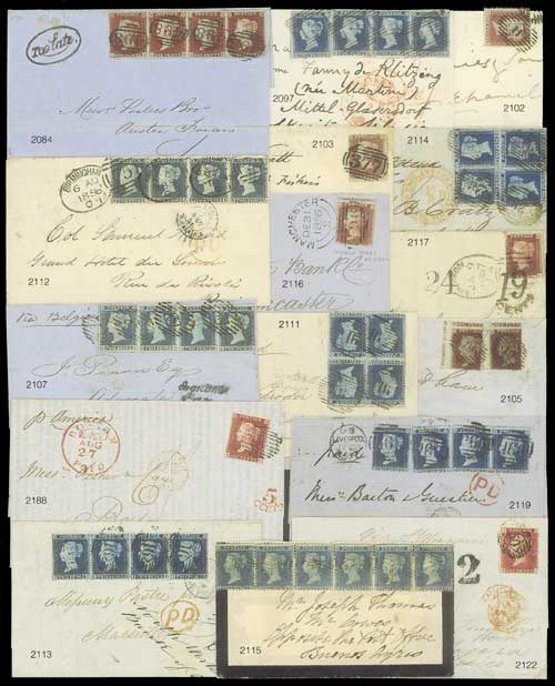 2115 - Great Britain Line-Engraved Issues Perforated One Penny and Two...